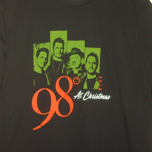 98 Degrees | Shirts | 98 At Christmas 28 Tour Doublesided Tshirt New ...